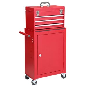 torin aptb134r tool box, red, large