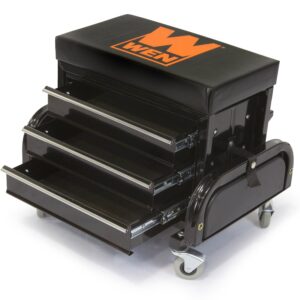 WEN GG1350 350-Pound Capacity Garage Glider Rolling Tool Chest Seat