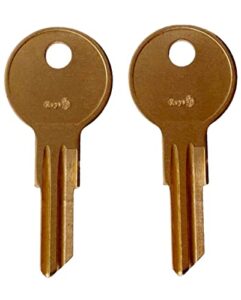 husky lock key, 2 husky b05 keys (b05), brass, new and replaceable keys, 2 bo5 keys (bo5), fits husky toolbox tool chest (b05)