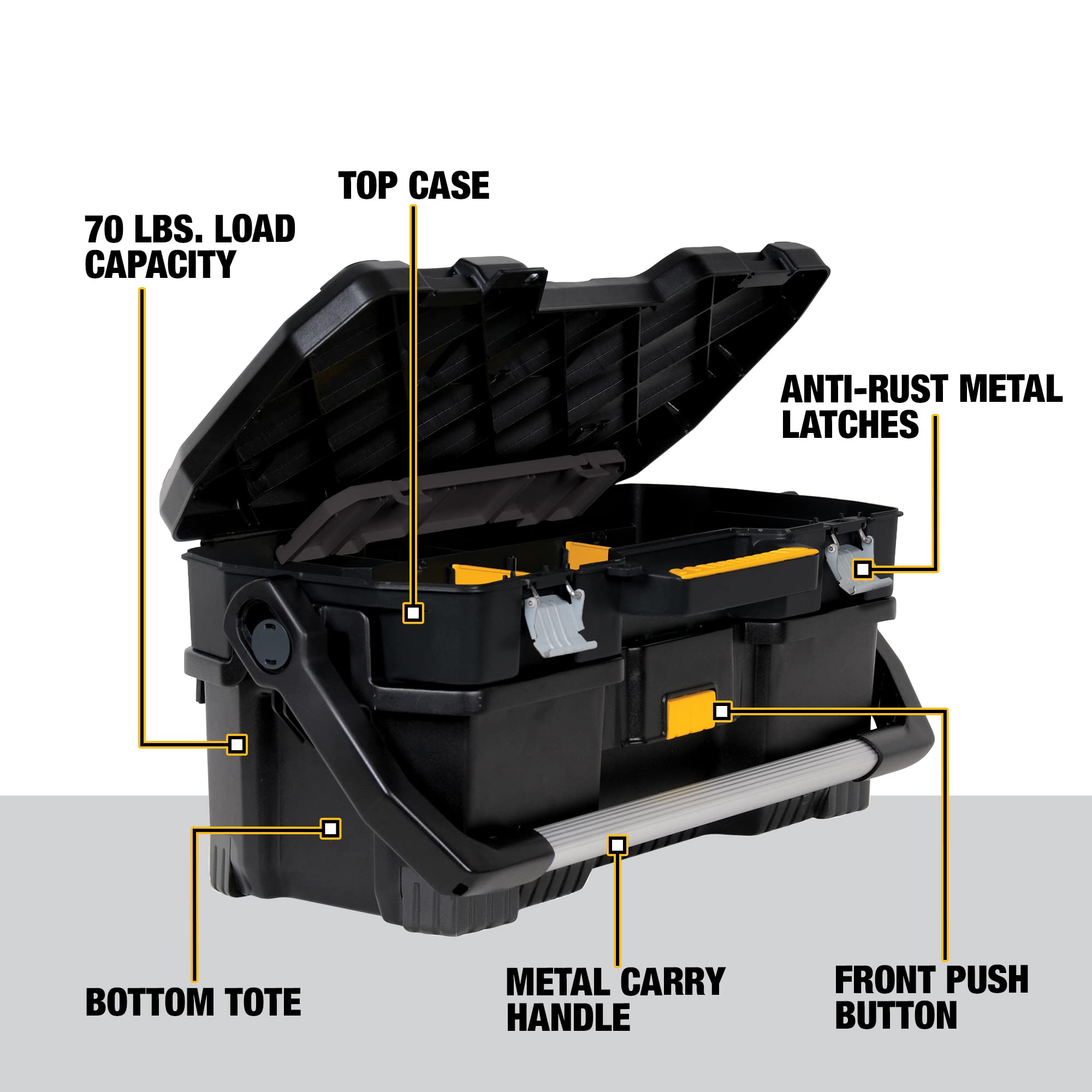 DEWALT Tool Tote with Removable Power Tool Case, 24-Inch (DWST24070)