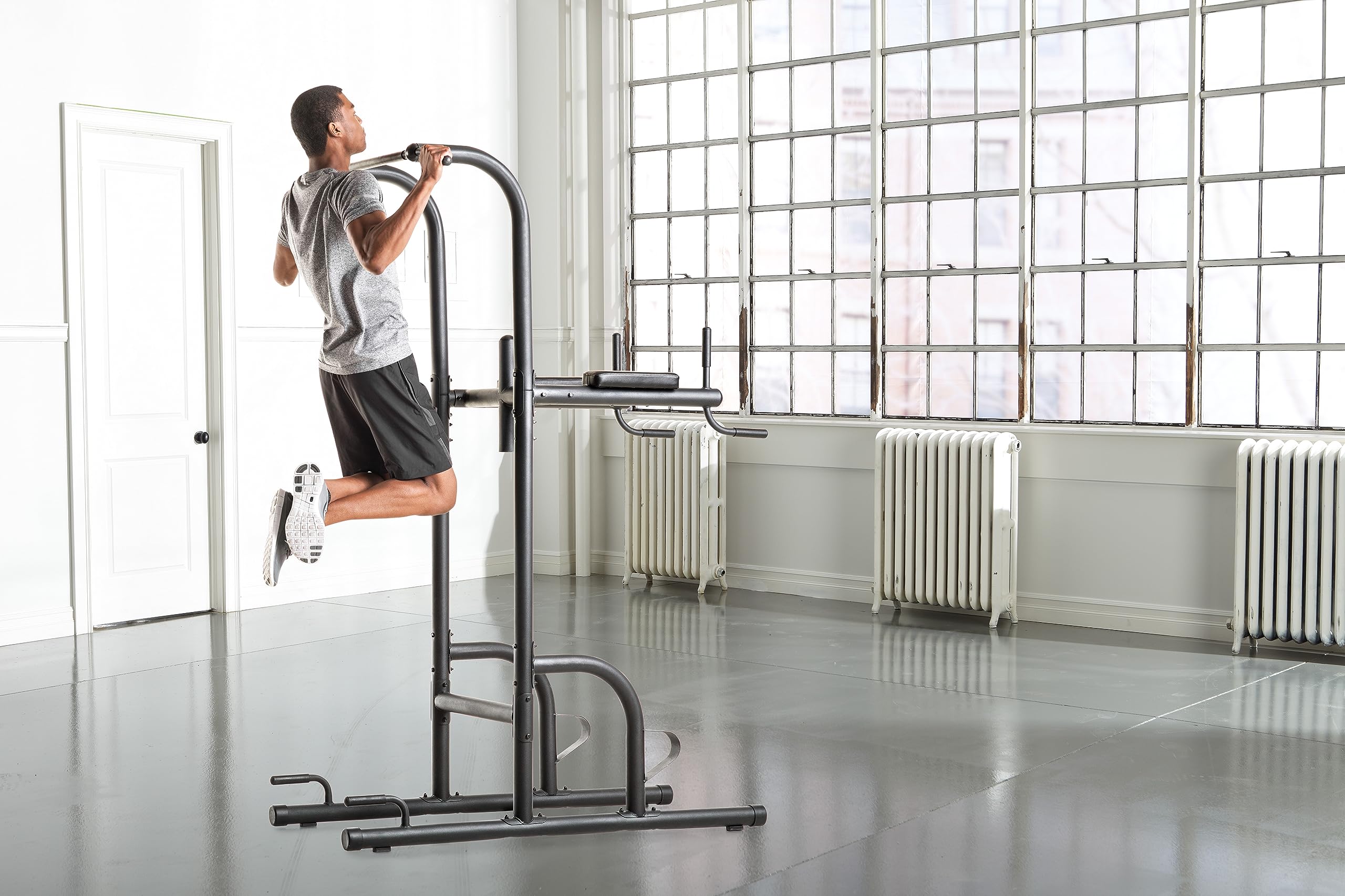 Weider Power Tower with 4 Workout Stations and 300 Lb. User Capacity