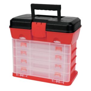 performance tool w54042 plastic rack system tool box with 4 organizers