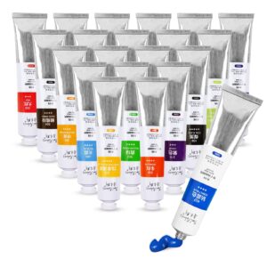 paul rubens oil paint, 20 bright oil colors with high saturation, 50ml large capacity tubes, faster drying time with creamy texture and consistency for artists, students, beginners