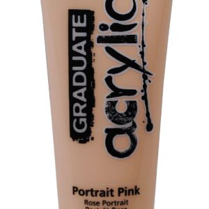 Daler-Rowney Graduate Acrylic Paint, Portrait Pink, 120ml - Acrylic Painting Supplies for Artists and Students - Acrylic Paints for Panels, Canvas, Paper and More - Art Paints for Any Skill Set