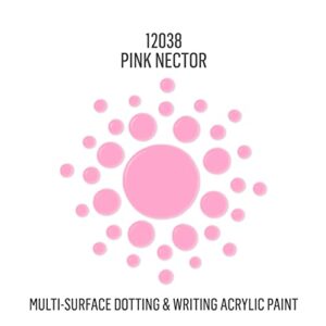 FolkArt, Pink Nectar Acrylic 2 fl oz Vibrant Multi-Surface Dot Paint Perfect for Easy to Apply DIY Arts and Crafts, 12038