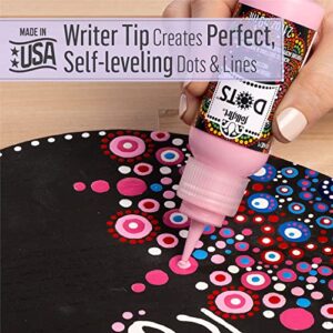 FolkArt, Pink Nectar Acrylic 2 fl oz Vibrant Multi-Surface Dot Paint Perfect for Easy to Apply DIY Arts and Crafts, 12038