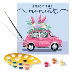 ravensburger creart enjoy the moment paint by numbers kit for adults - painting arts and crafts for ages 12 and up