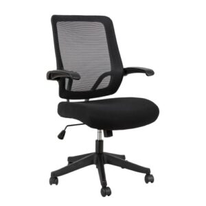 ergonomic office chair, high back desk chair, swivel mesh computer task chair with dynamic lumbar support, tilt function, executive home office chair with 3d adjustable headrest and armrests (black)