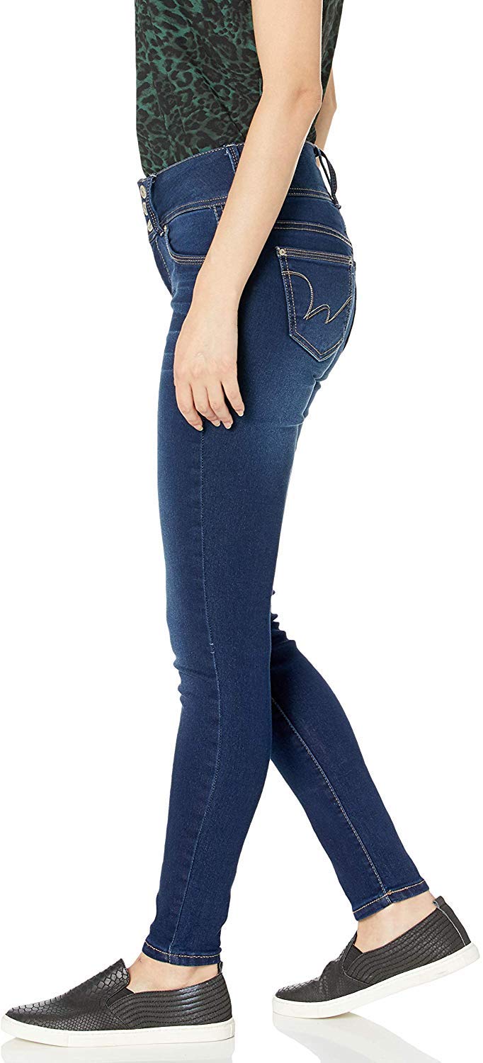 WallFlower Women's Size Juniors InstaSoft High-Rise Sassy Skinny Jeans (Standard, Riverton, 20 Plus