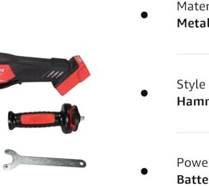 Milwaukee 2880-20 M18 FUEL Brushless Lithium-Ion 4-1/2 in. / 5 in. Cordless Small Angle Grinder with No-Lock Paddle Switch (Tool Only)