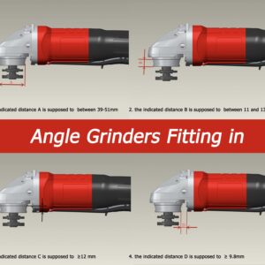 Aidelife Surface Grinding Dust Shroud for Angle Grinders 115mm/125mm+Diamond Grinding Cup Wheel 125mm