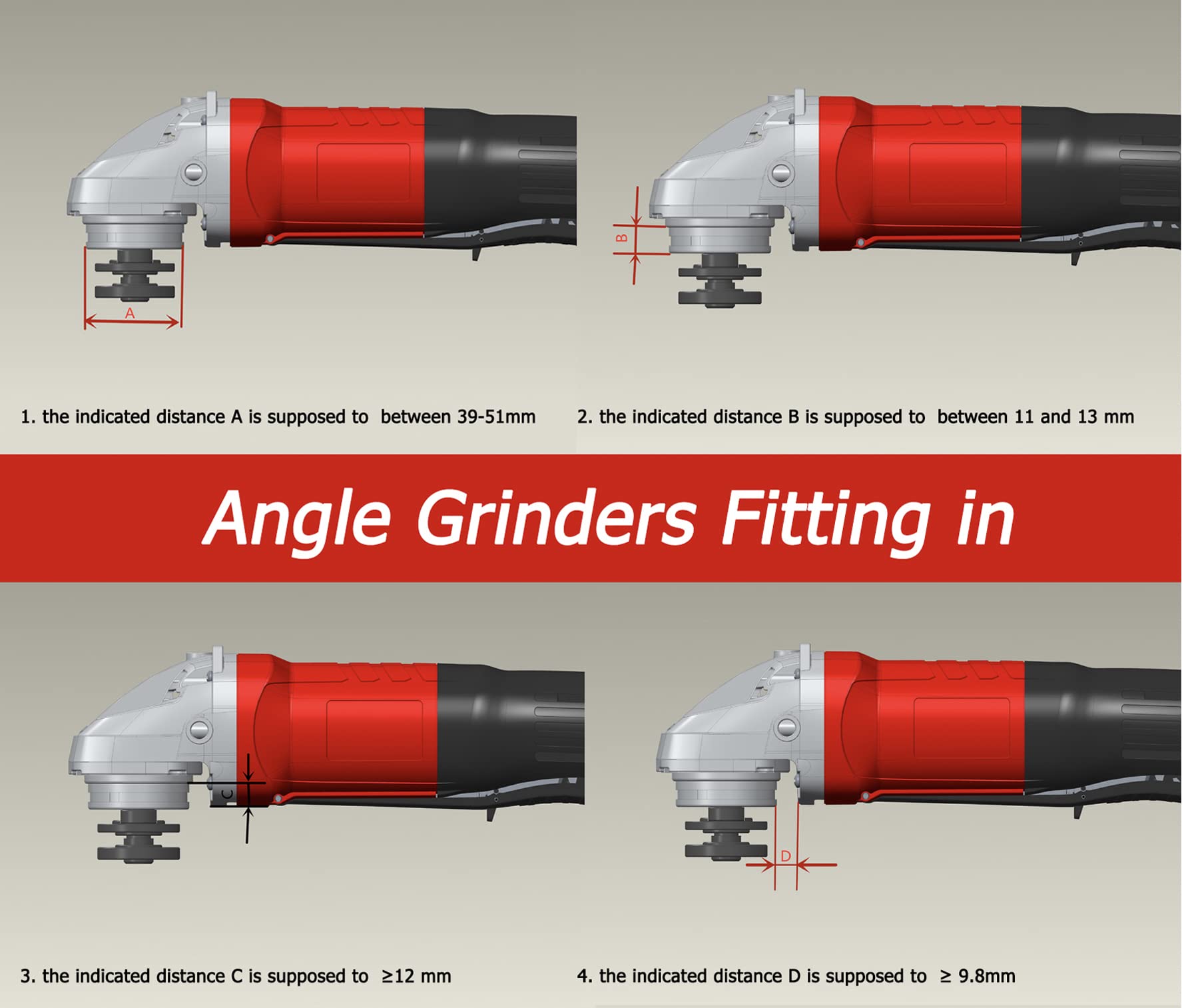 Aidelife Surface Grinding Dust Shroud for Angle Grinders 115mm/125mm+Diamond Grinding Cup Wheel 125mm