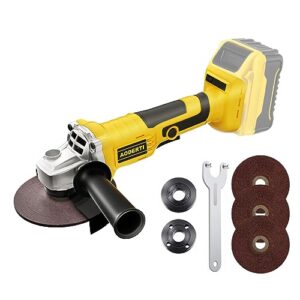 cordless angle grinder for dewalt 20v max battery, 10000rpm brushless motor grinder tool, 4-1/2'' blade, electric grinders power tools with grinding wheels, flap disc and auxiliary handle (tool only)