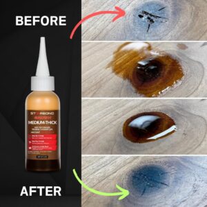 Starbond 2 oz. "Dark Brown" Medium-Thick CA Glue (Premium Cyanoacrylate Super Glue) Knot Filler 500 CPS Viscosity for Woodworking, Woodturning, Carpentry, Guitar, RC Hobby