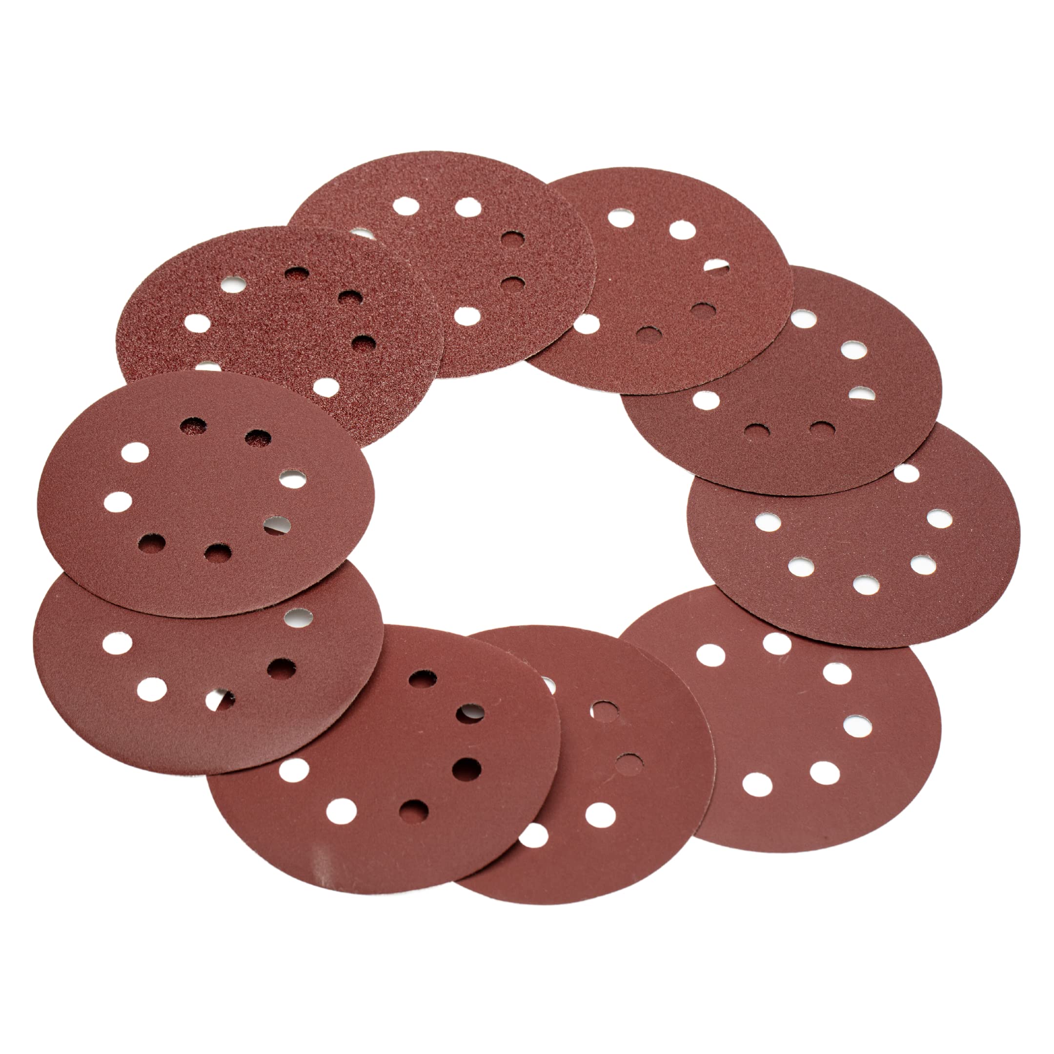 Premium Grade 5-inch 8-Hole Sanding Discs by Starbond - 60, 80, 120, 180, 220, 240, 320, 400, 600, 1000 Grits Sandpaper, for Random Orbital Sander, Perfect for Wood Sanding, fine Finish - 100 Pack