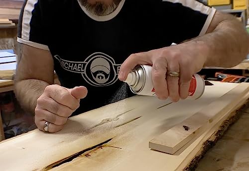 Starbond Super Fast Thin CA Glue (4oz) and Aerosol Accelerator (6oz) Bundle - Water-Thin CA Glue with Activator Bundle (for Woodturning, Pen Turning, Hobby, Stabilizing, Finish, Inlay)