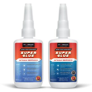 starbond premium thin and medium super glue bundle - quick drying ca glue