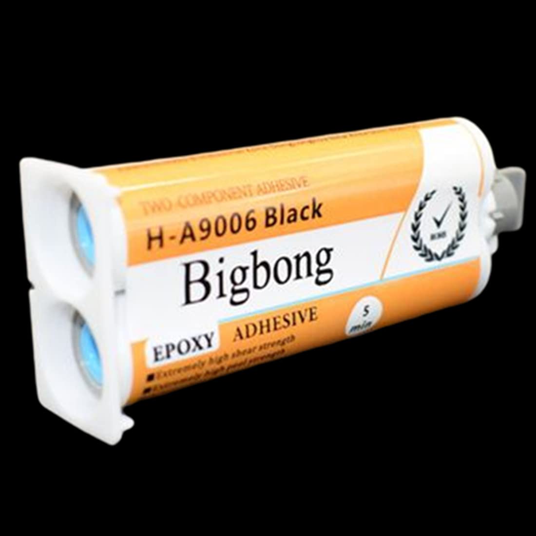 Bigbong 50ml 1:1 Black Epoxy Resin AB Glue Curing Time 5 Minutes Epoxy Glue 2-Part Epoxies Epoxy Adhesive for Bonding Stainless Steel Metal Wood Ceramic Stone Plastic