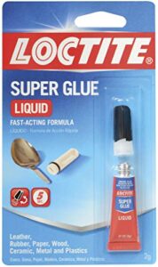 loctite 1399967 super glue liquid tube, 1 (1pack), clear and colorless