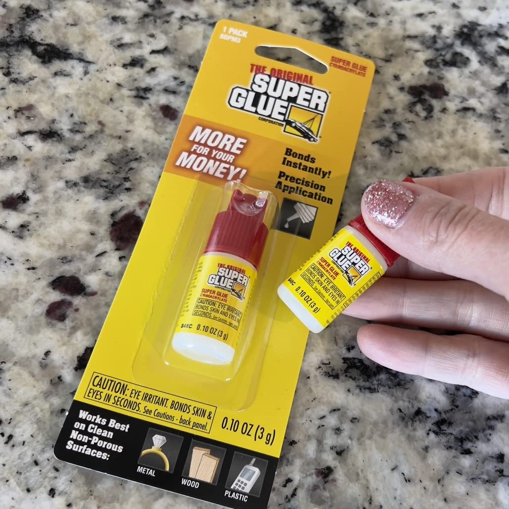 Super Glue Liquid - Clear - Two 3 Gram Bottles - (Pack of 12)