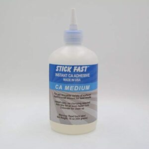 stick fast ca quick set adhesive medium 16 oz