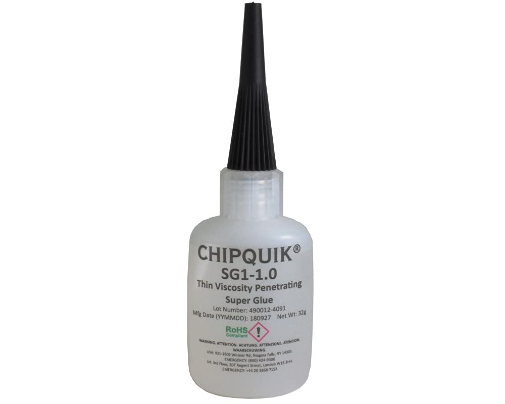 Chip Quik SG1-1.0 Super Glue - Thin Viscosity - Penetrating 1.0oz