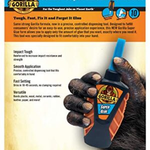 Gorilla Micro Precise Super Glue, 5 Gram, Clear, (Pack of 1)