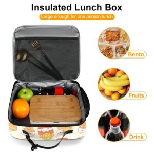 Muishi Fast Food Reusable Lunch Box Insulated Lunch Bag Cooler Bag Lunchbox Meal Food Container Tote Bag for Women Kids Girls Boy School Camping Hiking Picnic Beach Travel