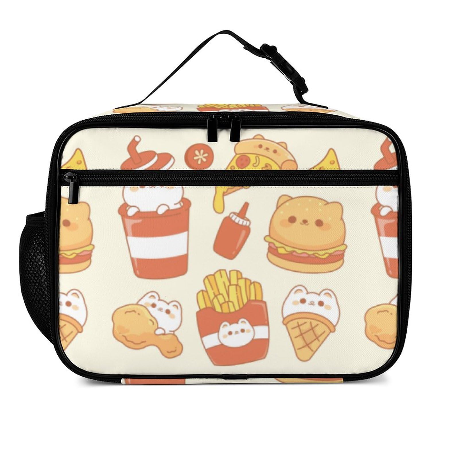 Muishi Fast Food Reusable Lunch Box Insulated Lunch Bag Cooler Bag Lunchbox Meal Food Container Tote Bag for Women Kids Girls Boy School Camping Hiking Picnic Beach Travel