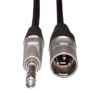 Hosa HSX-005 REAN 1/4" TRS to XLR3M Pro Balanced Interconnect Cable, 5 Feet