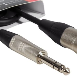 Hosa HSX-005 REAN 1/4" TRS to XLR3M Pro Balanced Interconnect Cable, 5 Feet