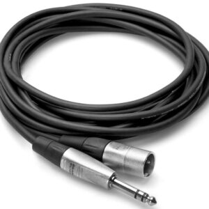 Hosa HSX-005 REAN 1/4" TRS to XLR3M Pro Balanced Interconnect Cable, 5 Feet