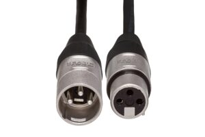 hosa hxx-003 rean xlr3f to xlr3m pro balanced interconnect cable, 3 feet