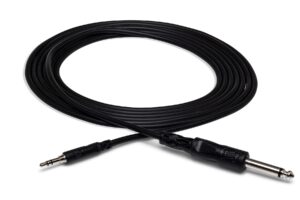 hosa cmp-110 1/4" ts to 3.5 mm trs mono interconnect cable, 10 feet