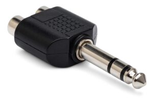 hosa gpr-484 dual rca to 1/4" trs adaptor