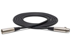 hosa mcl-125 xlr3f to xlr3m microphone cable, 25 feet