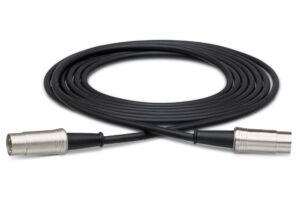 hosa mid-503 serviceable 5-pin din to serviceable 5-pin din pro midi cable, 3 feet