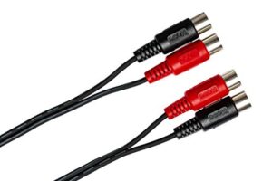 hosa mid-201 dual midi cable, dual 5-pin din to same, 1 m