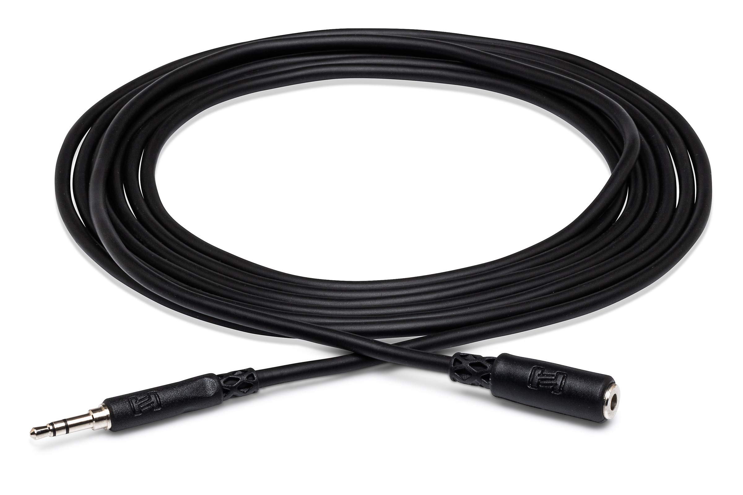 Hosa MHE-110 3.5 mm TRS to 3.5 mm TRS Headphone Extension Cable, 10 Feet Black