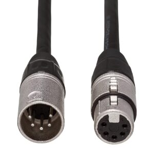 HOSA DMX512 5Pin DMX Cables - (50 Feet) (Black)