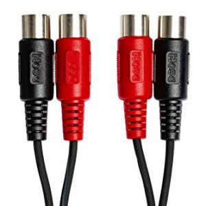 Hosa MID-203 Dual 5-Pin DIN to Dual 5-Pin DIN Dual MIDI Cable, 3 Meters