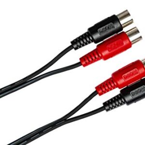 Hosa MID-203 Dual 5-Pin DIN to Dual 5-Pin DIN Dual MIDI Cable, 3 Meters