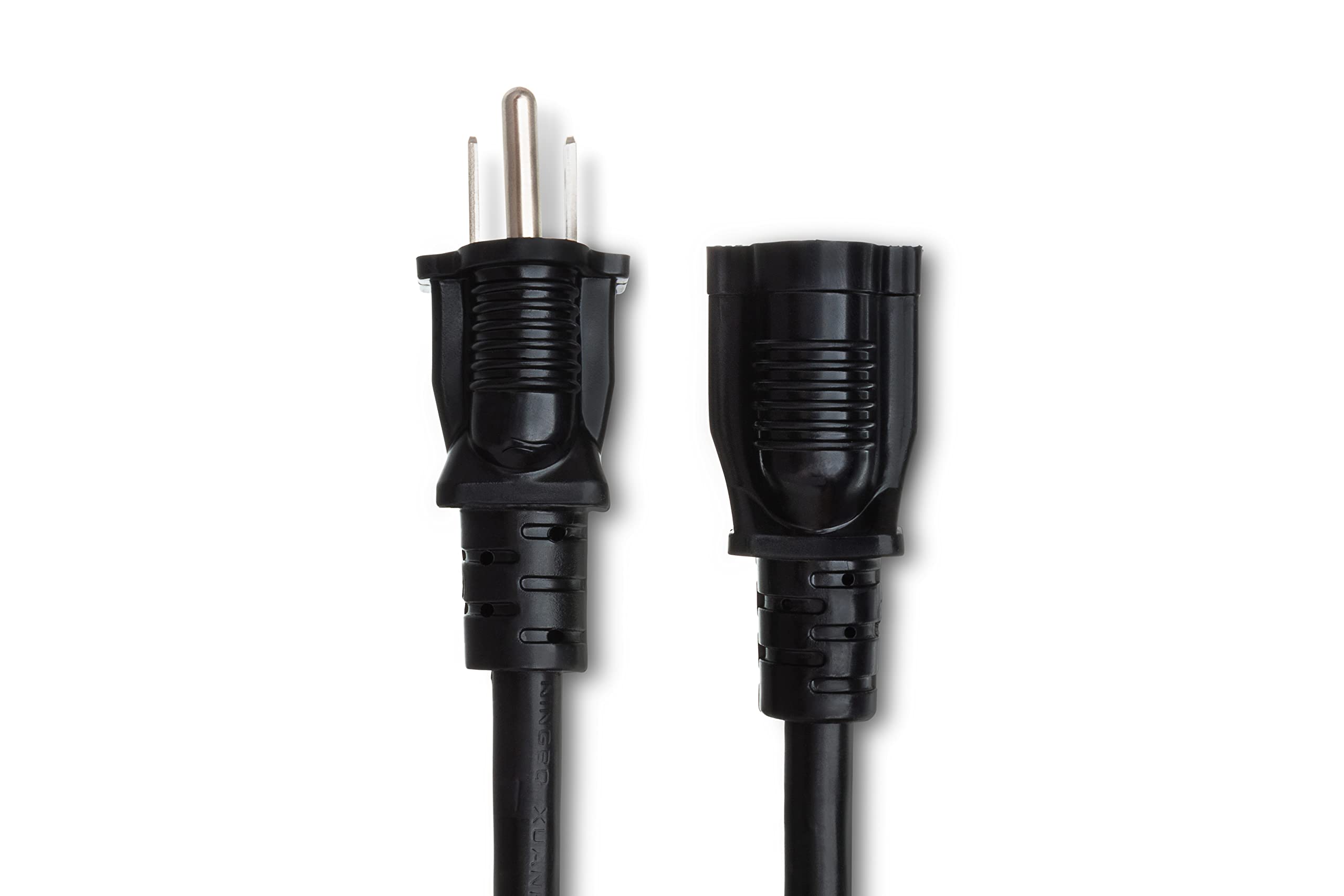 Hosa PWX-408 NEMA 5-15R to NEMA 5-15P Power Extension Cord, 8 Feet