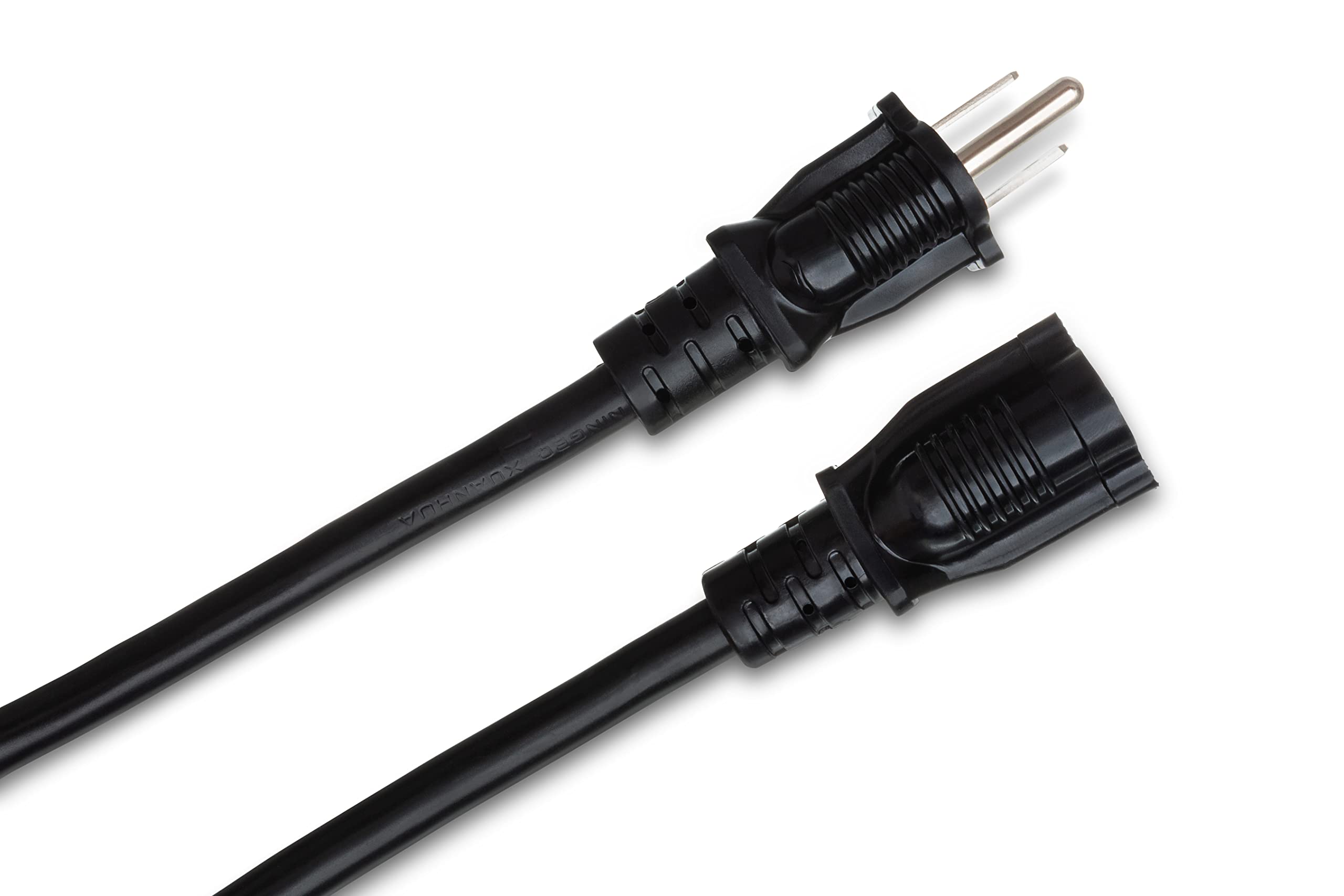 Hosa PWX-408 NEMA 5-15R to NEMA 5-15P Power Extension Cord, 8 Feet