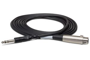 hosa stx-105f xlr3f to 1/4" trs balanced interconnect cable, 5 feet