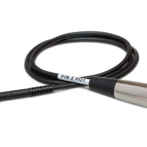 Hosa TTX-103M Balanced Interconnect, TT TRS to XLR3M, 3 ft