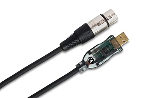 Hosa UXA-110 XLR3F Type A TRACKLINK USB Interface, 10 Feet (UXA110)