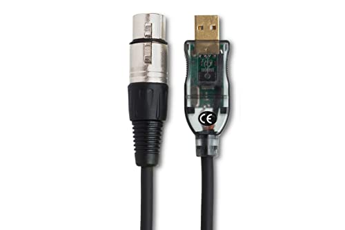 Hosa UXA-110 XLR3F Type A TRACKLINK USB Interface, 10 Feet (UXA110)