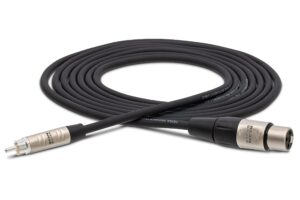 hosa hxr-010 pro unbalanced interconnect, rean xlr3f to rca, 10 ft