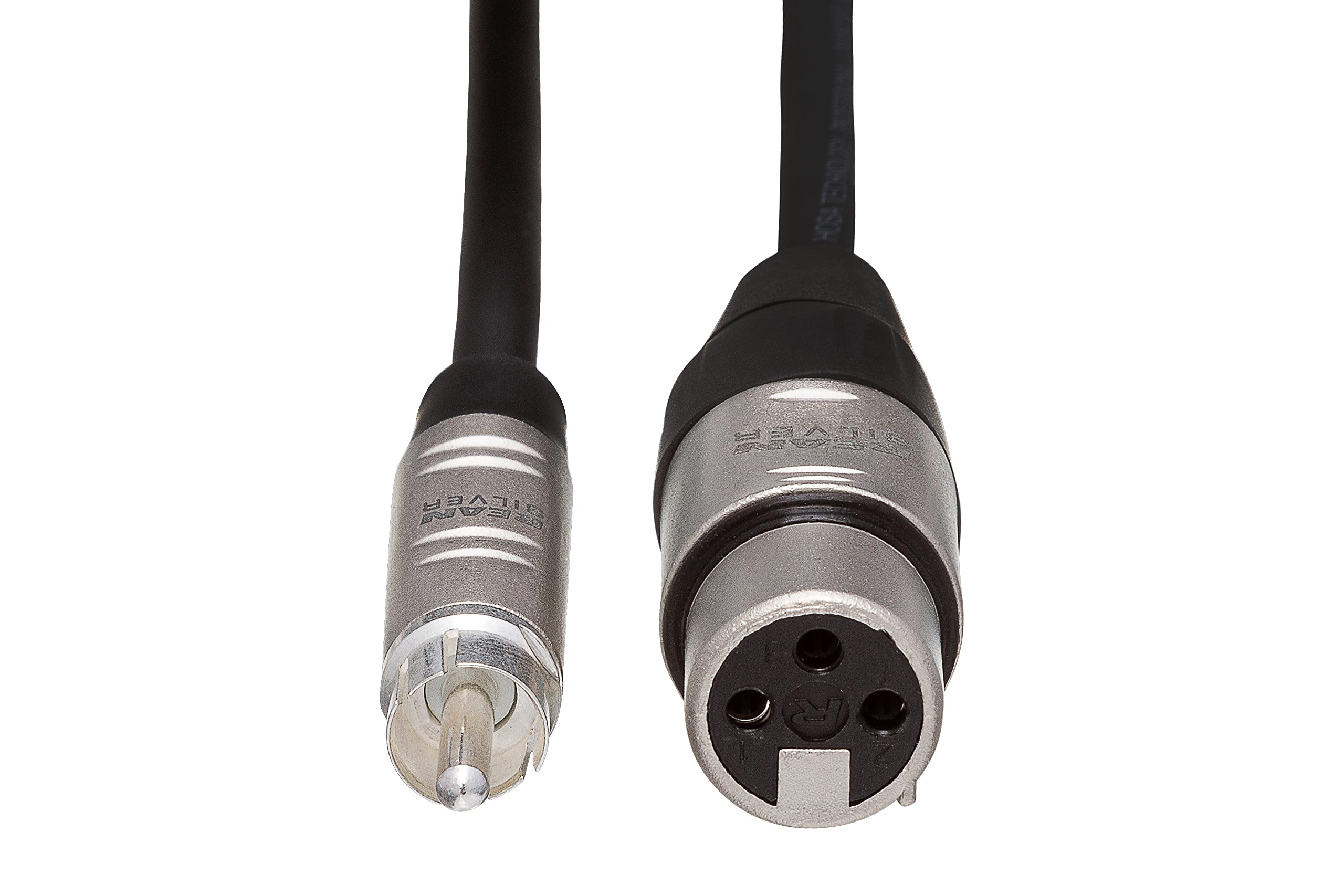 Hosa HXR-010 Pro Unbalanced Interconnect, REAN XLR3F to RCA, 10 ft